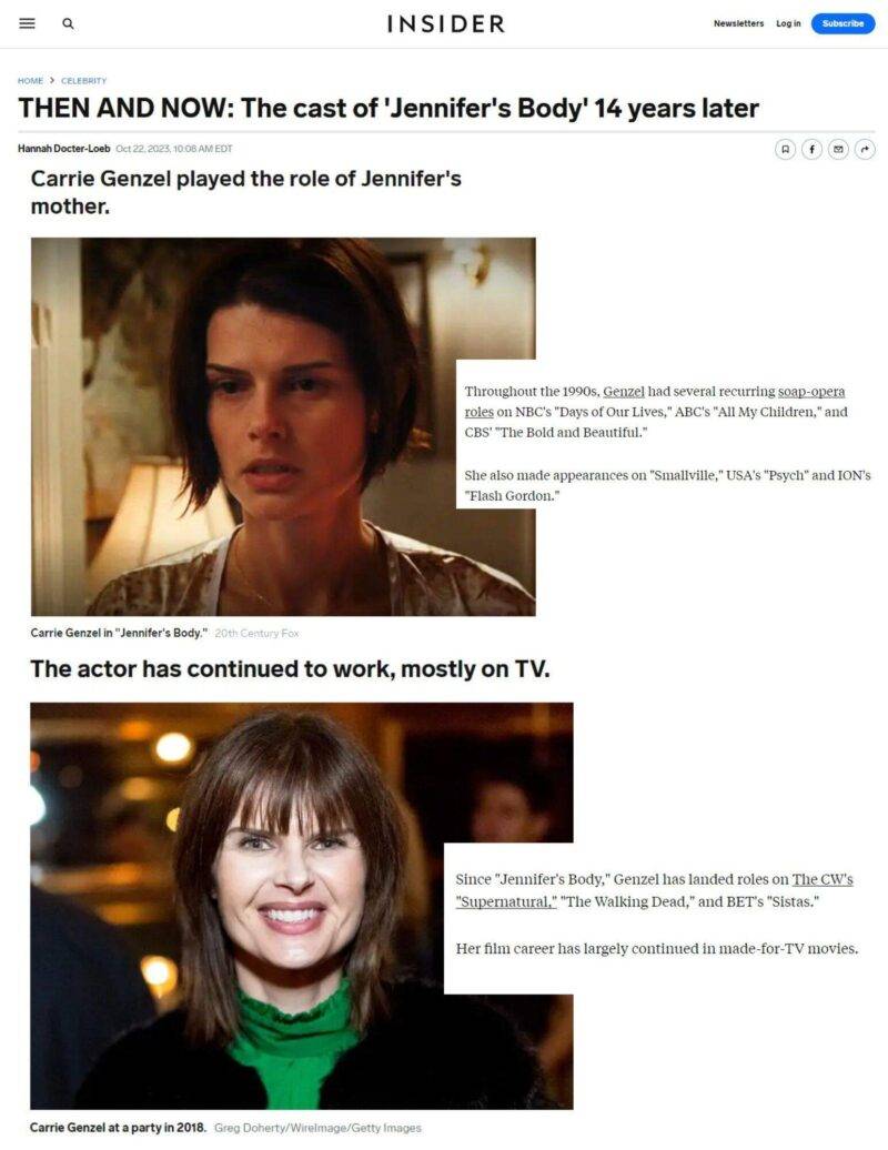 Carrie Genzel - Press